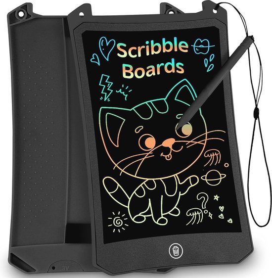 LCD Schrijftablet 8,5 inch - Kleurrijk Educatief Doodle Scribbler Pad voor Kinderen... | bol
