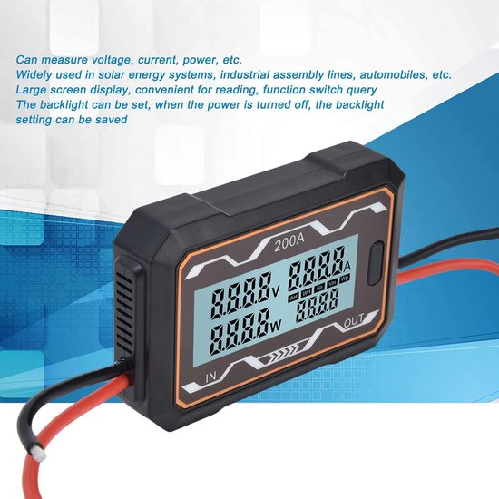 DC Power Meter 0-60V - Groot Scherm - Multifunctionele Zonne ...