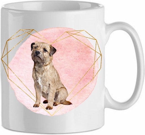 Mok border terrier 2-5 |Hond| Hondenliefhebber||Dog| Cadeau voor hem ...