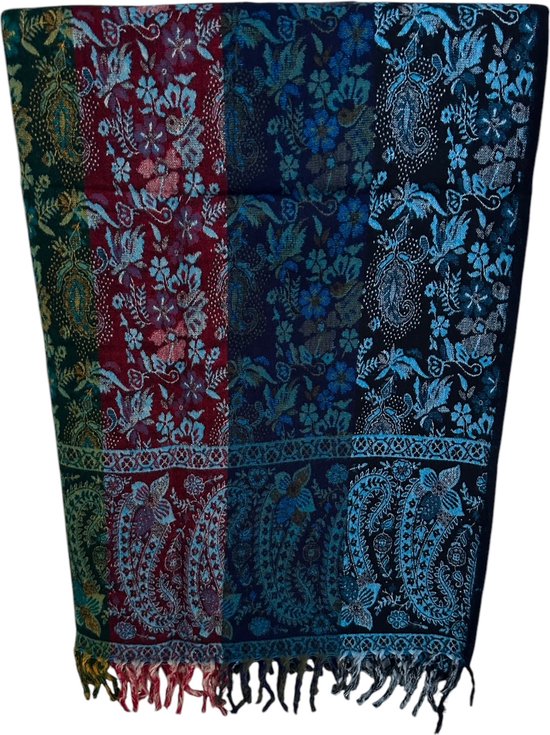 Tibetan Omslagdoek Plaid Sjaal Yak Wol / Acryl 200 x 100 cm 712C | bol