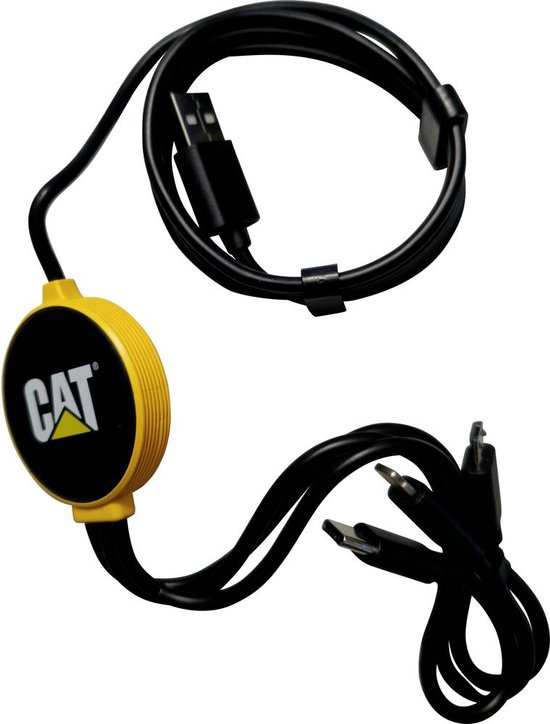 CAT USB-laadkabel USB 2.0 USB-micro-A stekker, USB-C stekker, Apple ...