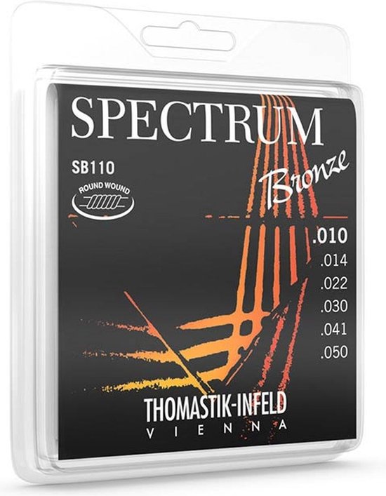 Thomastik Infeld THSB-110 snaren set acoustic, bronze roundwound, 010 ...