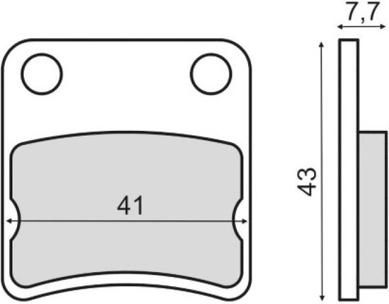 rms remblokje voor cagiva 50 city scooter 1991 tot 1994 4p / av nieuw | bol
