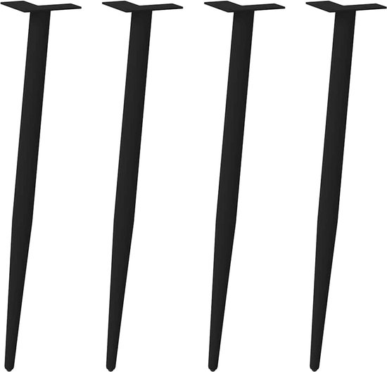 vidaXL - Console - tafelpoten - conische - vorm - 4 - st - 72-73 - cm ...