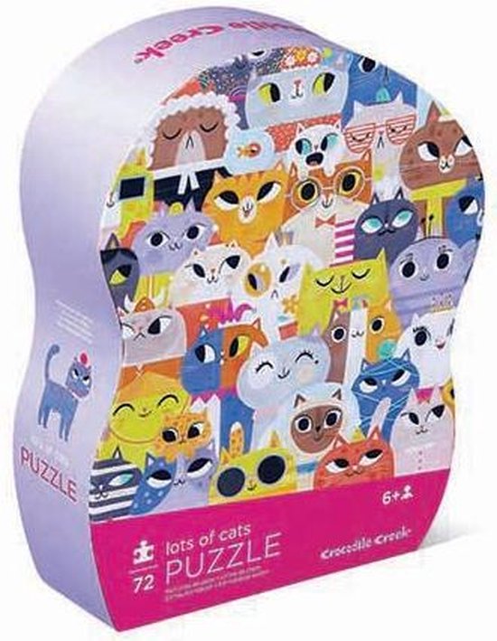 Crocodile Creek 72 pc Puzzle - Lots of Cats puzzel katten poezen | bol.com