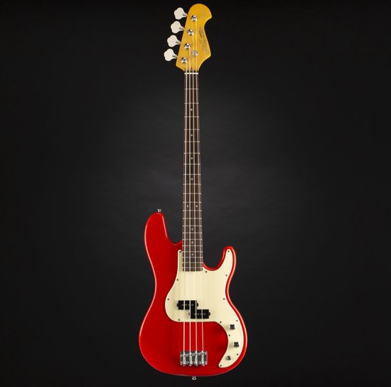 J & D PB Vintage 1963 FSR Fiesta rood - Elektrische basgitaar | bol