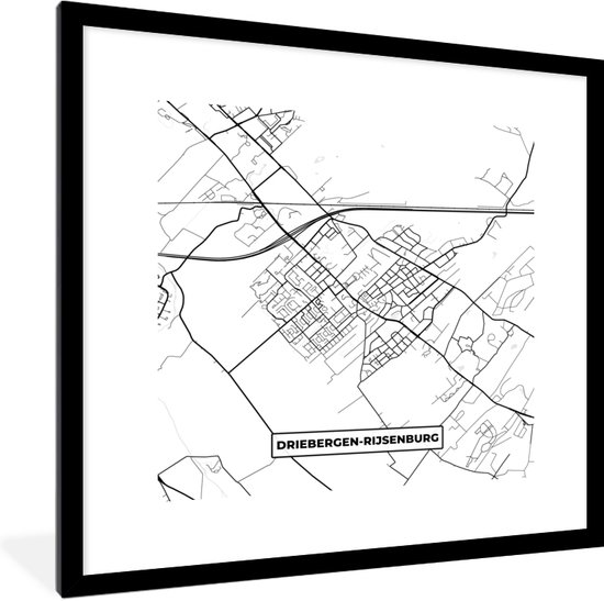 Fotolijst incl. Poster - Driebergen-Rijsenburg - Plattegrond - Kaart ...