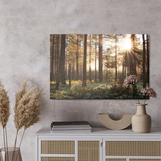 Schilderijkoning - Canvas Schilderij - 90 x 60 cm | bol