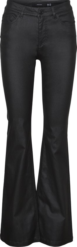 VERO MODA VMSCARLET MR SK FLARED COATED PANTS Dames Broeken - Maat M X L34 | bol.com