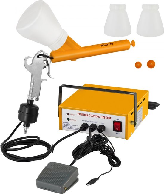 Verfspuit Spuitpistool Elektrostatisch Poedercoat Machine-spuitpistool ...
