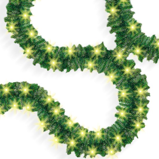 KESSER® Kerstslinger | Guirlande met 100 LED's warmwit Lampjes ...