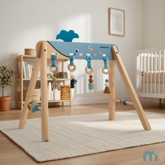 Mamabrum Houten Baby Gym Montessori – Oceaan Thema – Sensorische ...