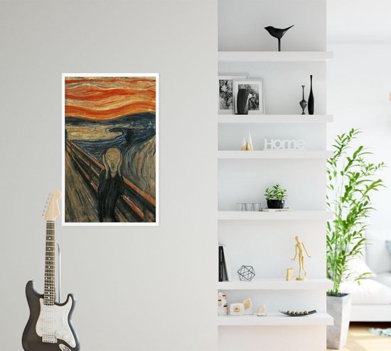 De Schreeuw, Edvard Munch - Foto op Forex - 30 x 45 cm | bol.com