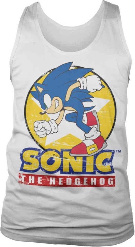 Sonic The Hedgehog Tanktop -S- Fast Sonic Wit | bol