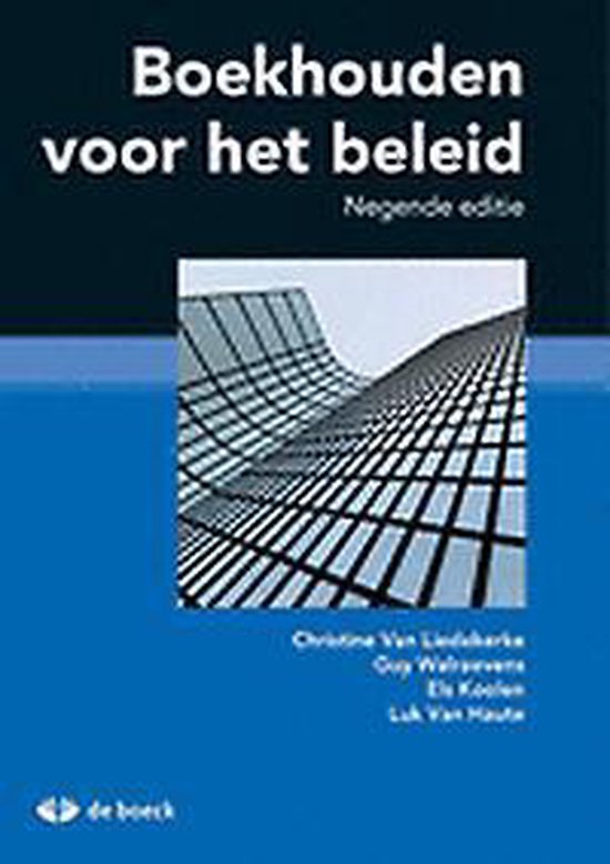 Boekhouden voor het beleid | 9789045549361 | Christine van Liedekerke ...