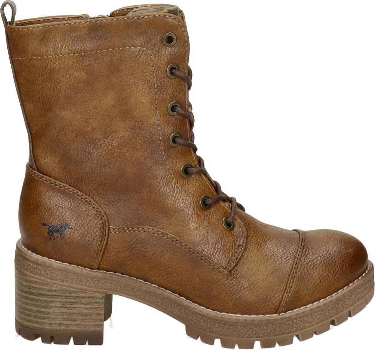 bol.com | Mustang dames boot - Cognac - Maat 38