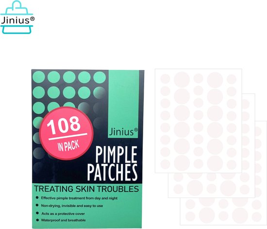 Jinius ® - Pimple Patches - Pimple Patch - Acne Patch - Puisten Verwijderaar - Puisten... | bol.com