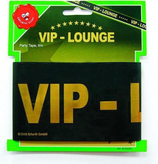 3x stuks markeer afzetlint Vip-Lounge 6 meter - Feestartikelen ...