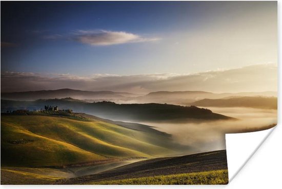 Poster Toscane - Mist - Landschap - 30x20 cm | bol.com