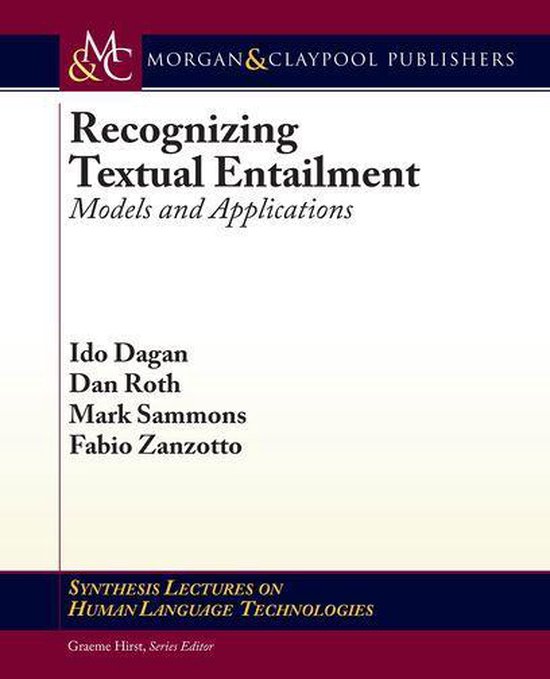 Recognizing Textual Entailment (ebook), Ido Dagan | 9781598298369 | Boeken | bol.com