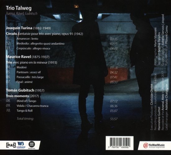 Trio Talweg - Piano Trios / Turina Ravel Gubitsch (CD), Trio Talweg | CD (album) | Muziek | bol