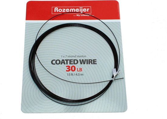 Rozemeijer 1x7 Strand Steelon Coated Wire 15ft - 4,5m - Maat : 30lb | bol