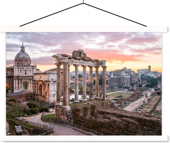 Schoolplaat - Romeinse rijk - Pilaren - Wolken - 150x100 cm - Witte ...