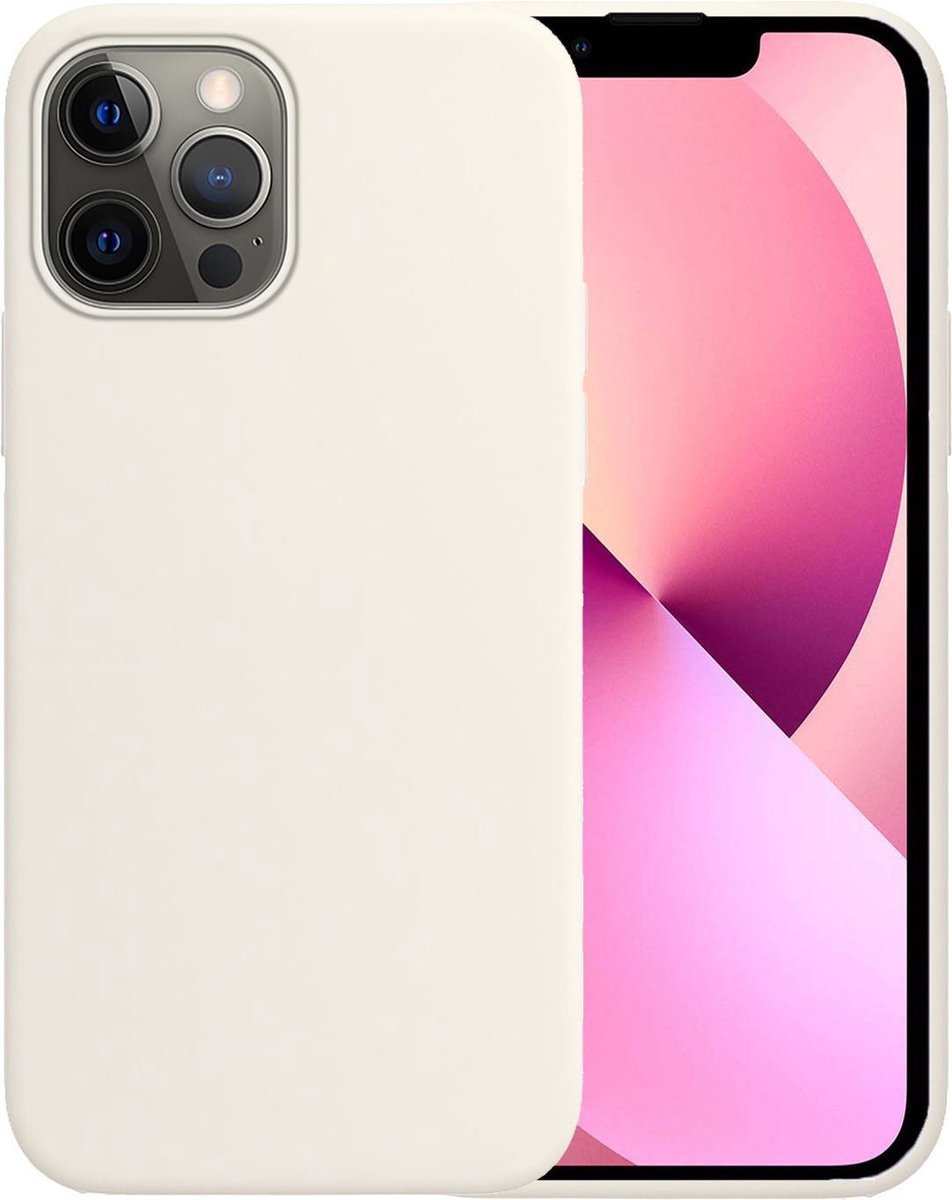 iPhone 13 Pro Hoesje Case Siliconen - iPhone 13 Pro Case Hoesje Wit ...
