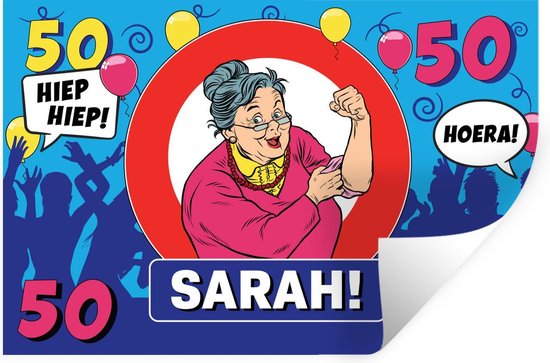 Muurstickers - Sticker Folie - Jubileum - 50 Jaar versiering - Sarah ...