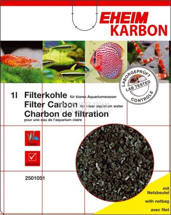 Eheim karbon filterkool met perlonzak 2 ltr | Filtermateriaal | bol