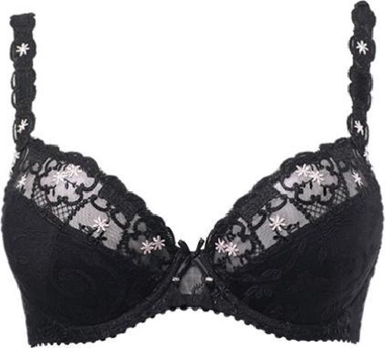 Louisa Bracq Marie-Antoinette Zwart - Soft-Cup bh Maat: 80C | bol.com