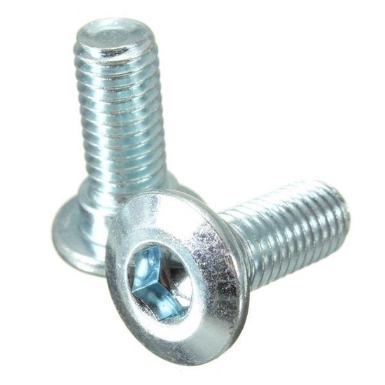 4 stuks M8 Stainless Motocycle Zeshoek Remmen Bouten Staal Knop Head ...