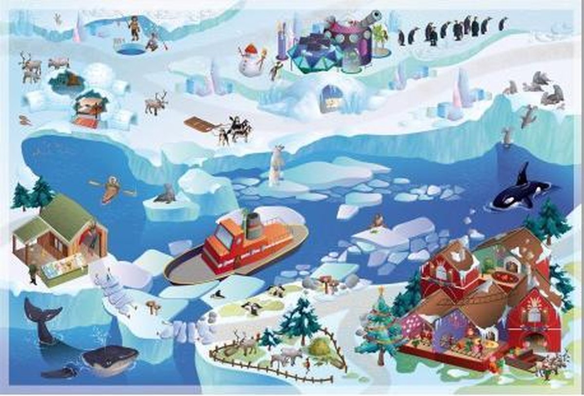 Speelkleed Connect - Op de noorpool (brrrr) / 100 cm x 150 cm | bol.com