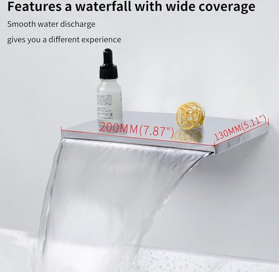 Fonteinkraan - Drinkkraan Wandmontage Wastafelkranen Waterval Chroom ...