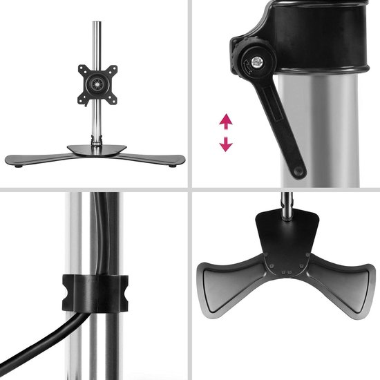Vrijstaande PC Monitor Beugel - Hoogte Verstelbare Arm - 15-24 inch ...