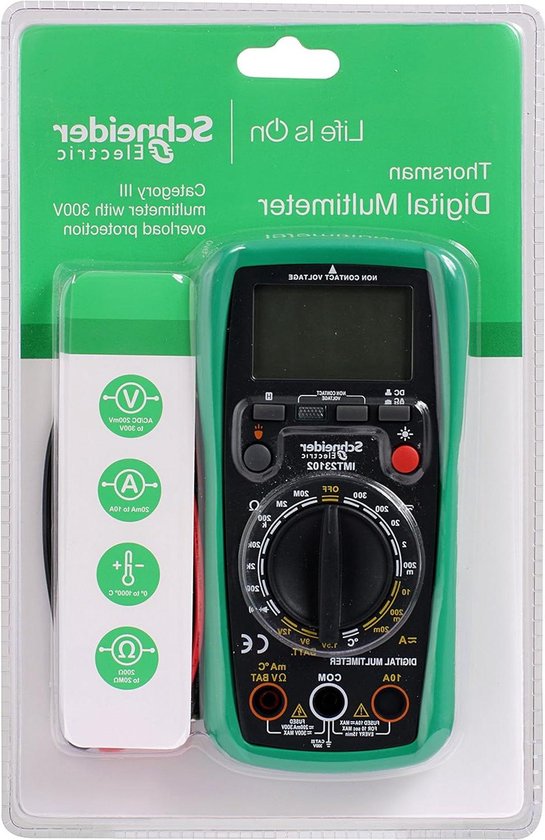 Digitale multimeter Cat III 300V - Multimetro Digital - IMT23202 ...