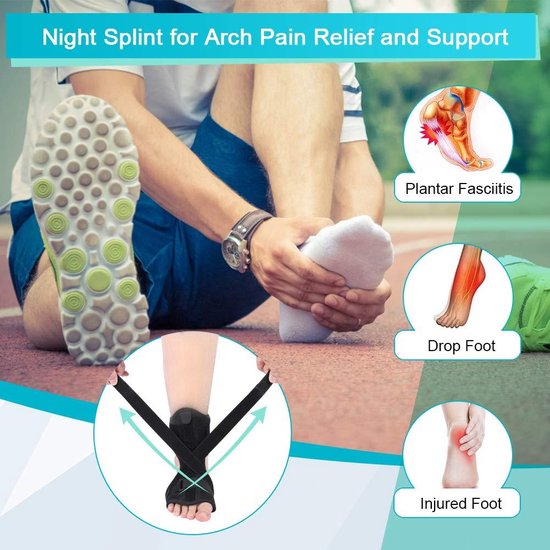Night Splints voor Plantar Fasciitis bij dames en heren - Drop Foot ...