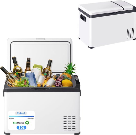 Koelbox 30 Liter Mini-Koelkast met Compressor voor Auto, Camper en Boot | bol