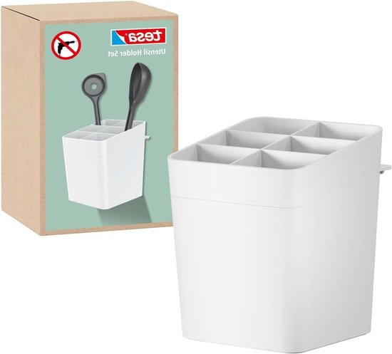 Keukengerei-houder voor wandmontage zonder boren - Zelfklevend - Met ...