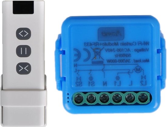 Wifi-rolluikschakelaar met RF-afstandsbediening - aanraakschakelaar ...