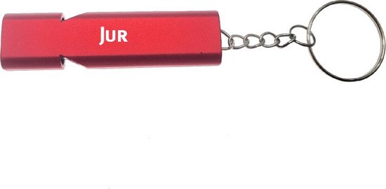 Sleutelhanger - Fluit - Met Naam - Jur - Rood - Veiligheid | bol
