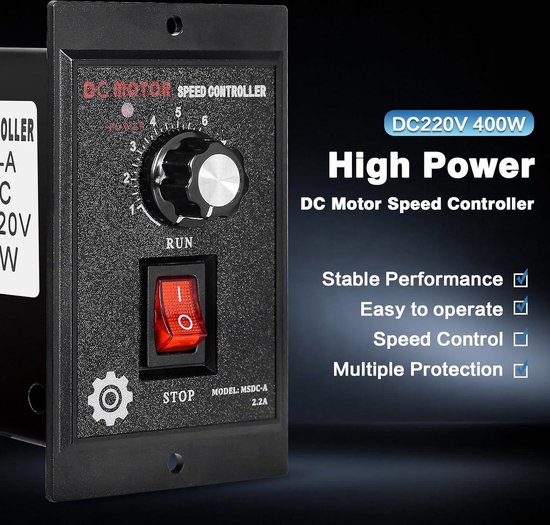 Speed Controller 400W DC Motor Speed Controller Single Phase Variable Frequency Driver... | bol