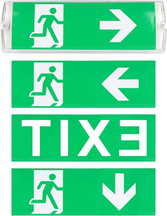 Escape Way Lamp - Emergency Exit Sign with Rescue Light - Ceiling and ...