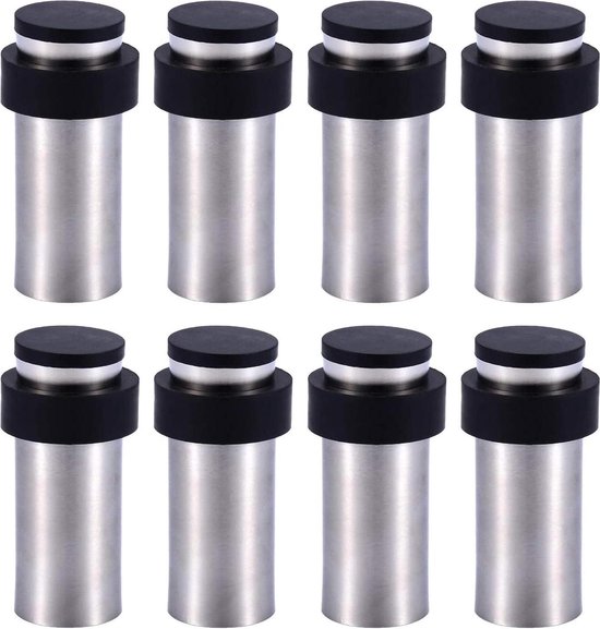 Deurstopper Cilindervormige Vloer of Muur Deurstopper - Roestvrij Staal ...