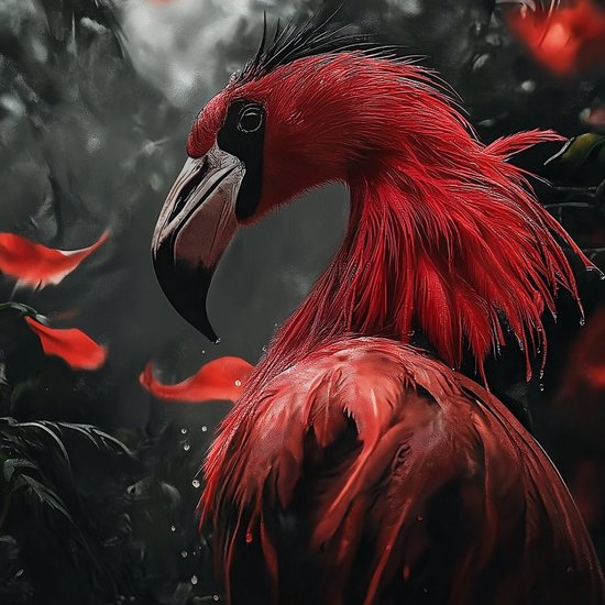 Bad Flamingo - premium poster - luxe wanddecoratie - A3 formaat (297x420mm) | bol