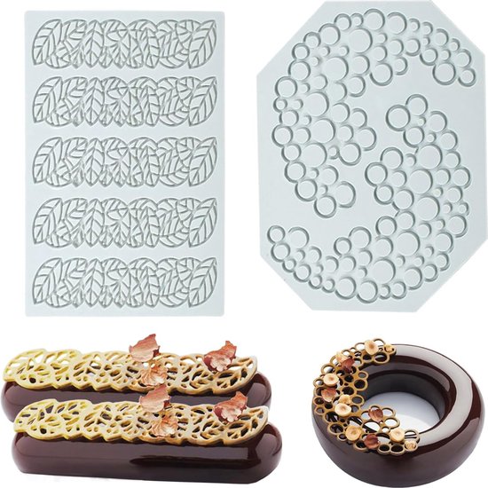 Embossing Silicone Lace Mat - Cake decoratie en handwerk - 2 stuks | bol