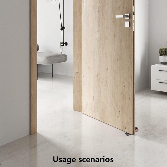 Deurstopper metalen en rubberen deurstoppers voor onderkant deur ...