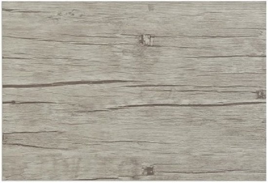Tafel placemats met hout look print - 12x - grijs - 45 x 30 cm - pvc | bol