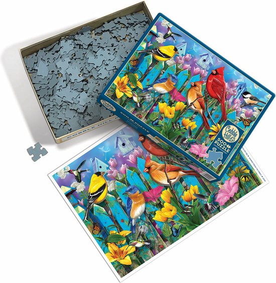 Puzzle Cobble Hill Vogels sur la clôture 500 pièces séparées | bol
