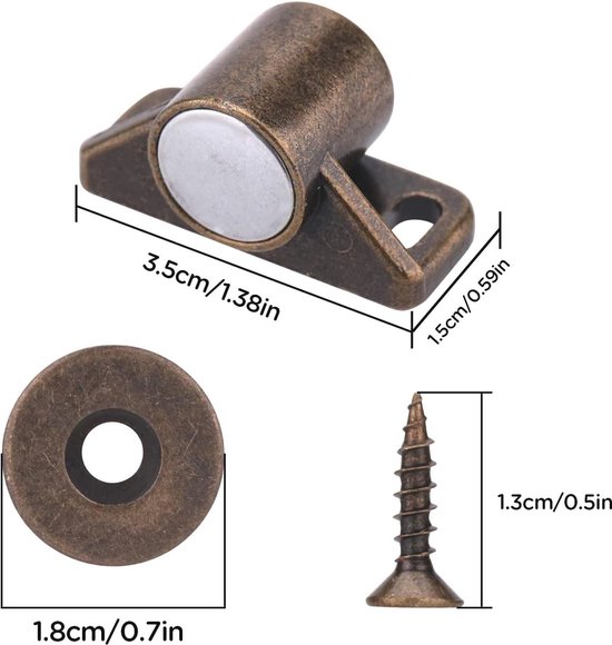 4 Stuks Magnetische Deurvangers voor Keukenkasten en Schuifdeuren ...